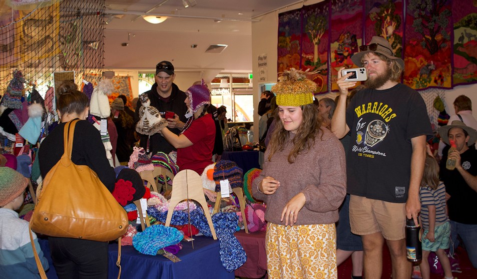 Berets, bonnets and beanies at the Alice Springs Beanie Festival