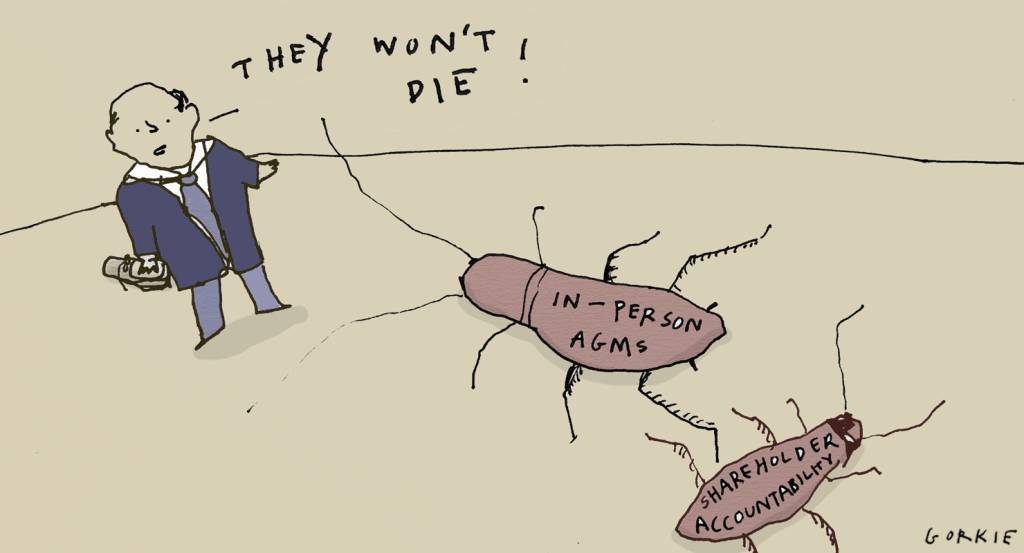 Memo to public companies: you can’t kill off the physical AGM