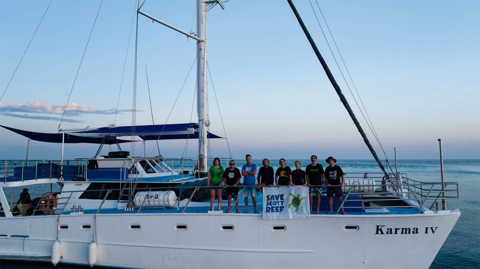 Fighting Woodside on a boat with Tim Winton and John Butler