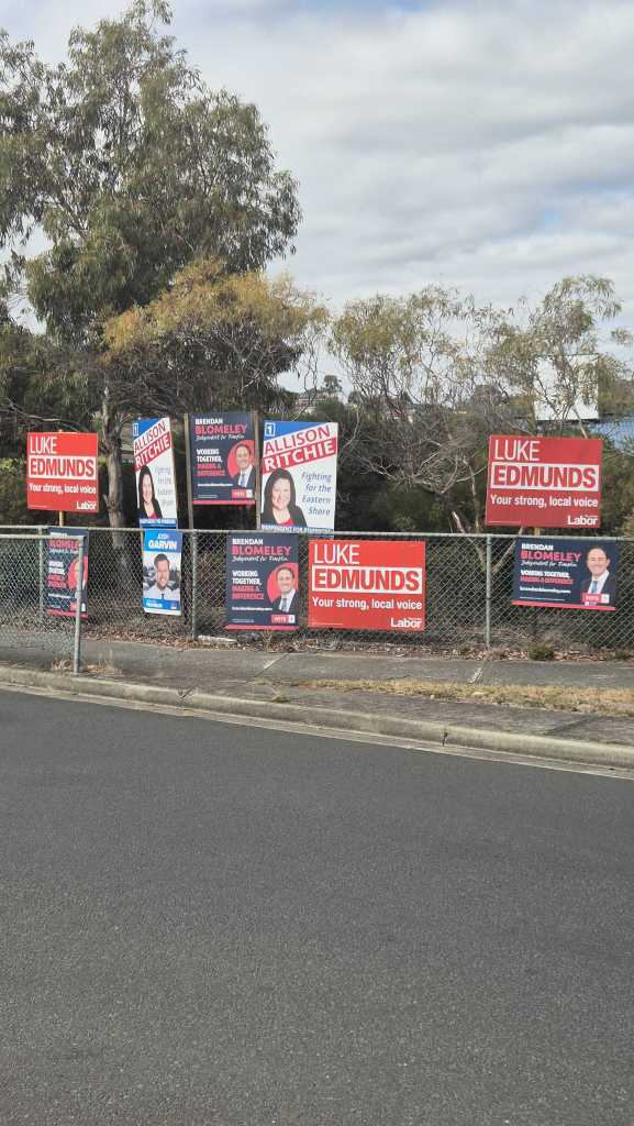 Election Tips and Murmurs: Corflutes, Craig Kelly, curry pies