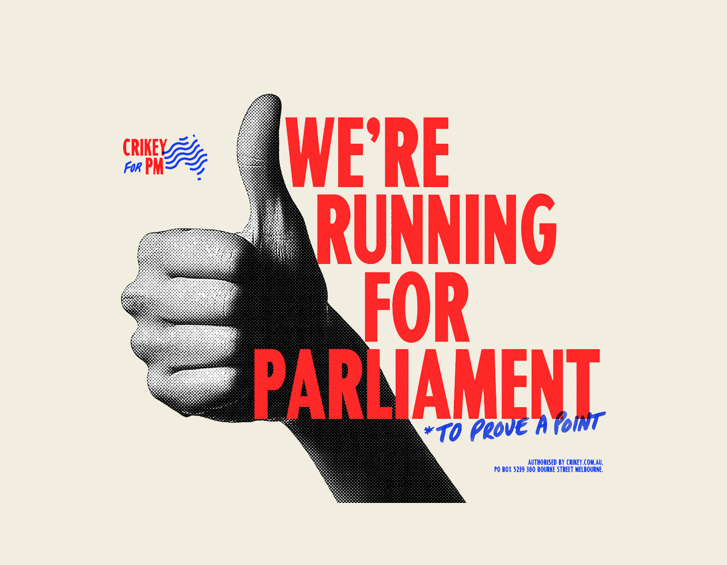 Crikey for PM: Crikey registers a candidate, fights with fax machine