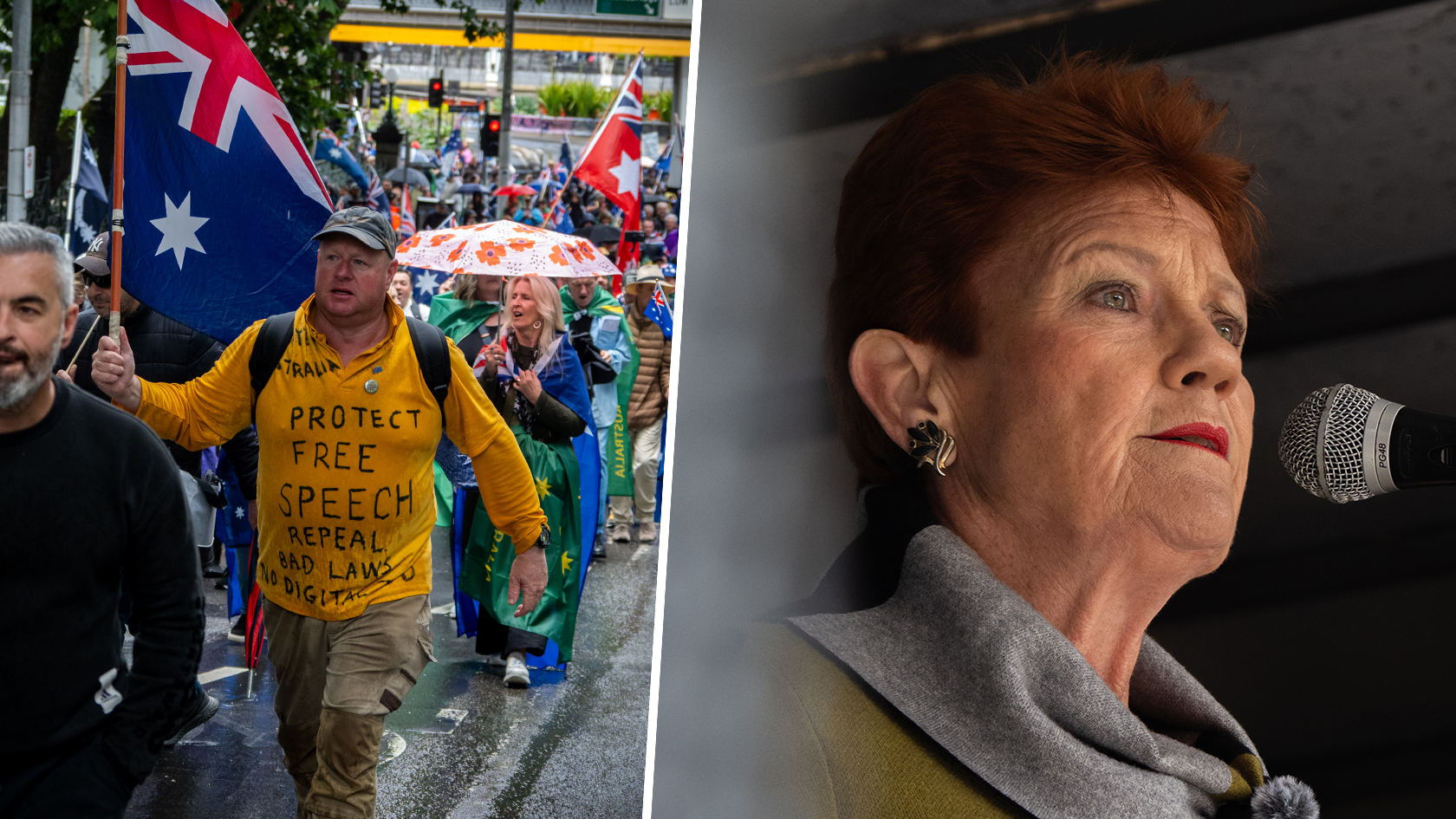 In Pictures: Melbourne's anti-immigration 'Put Australia First' protest
