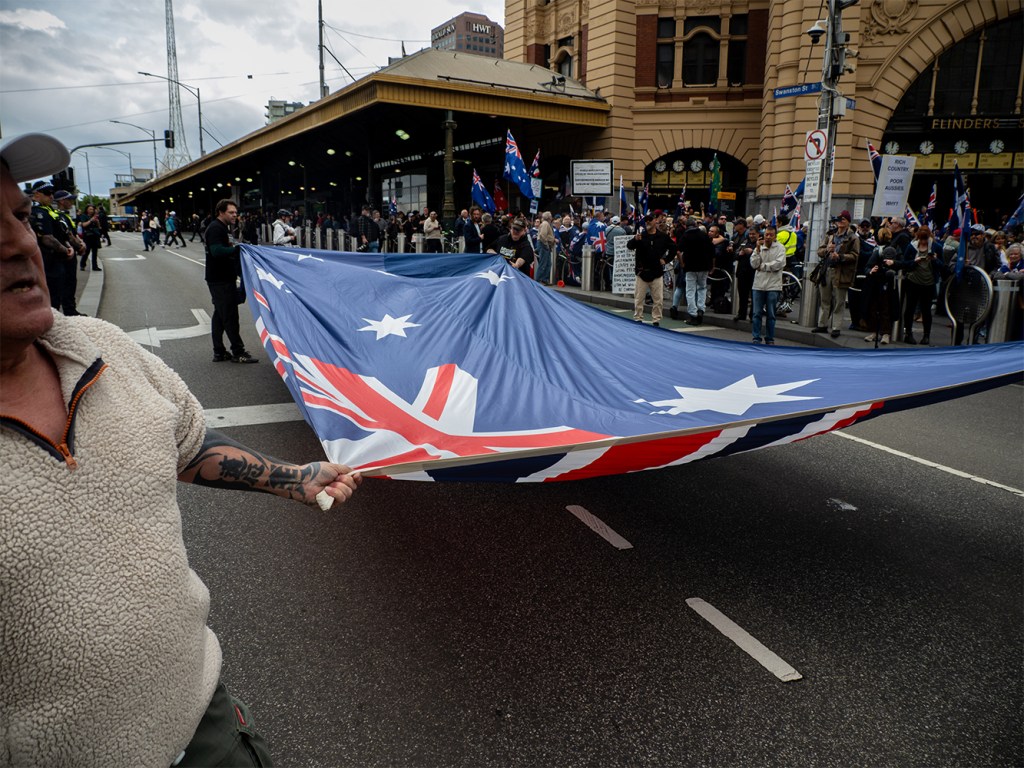 In Pictures: Melbourne's anti-immigration 'Put Australia First' protest