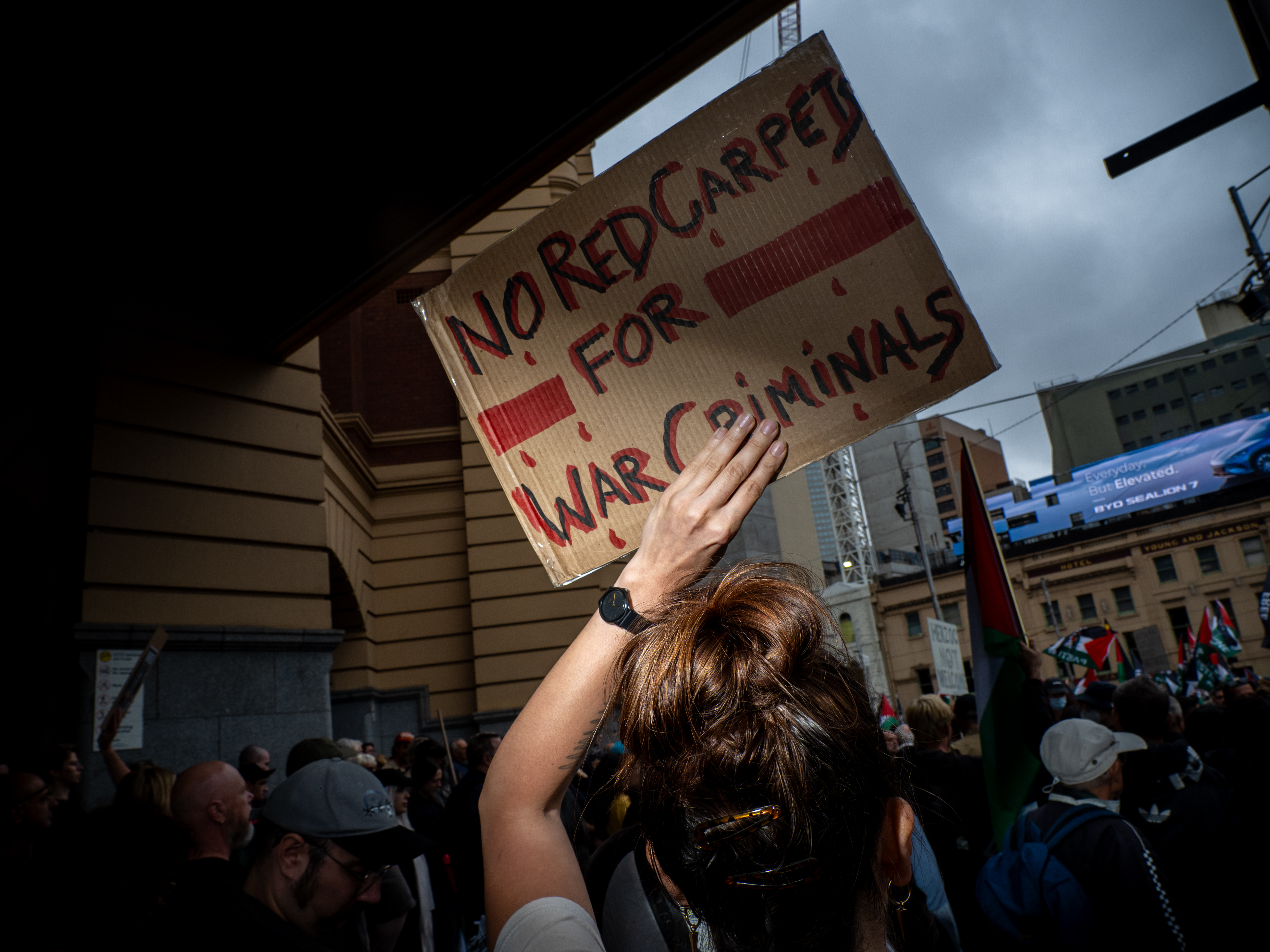 Melbourne's protest against Israeli President Isaac Herzog