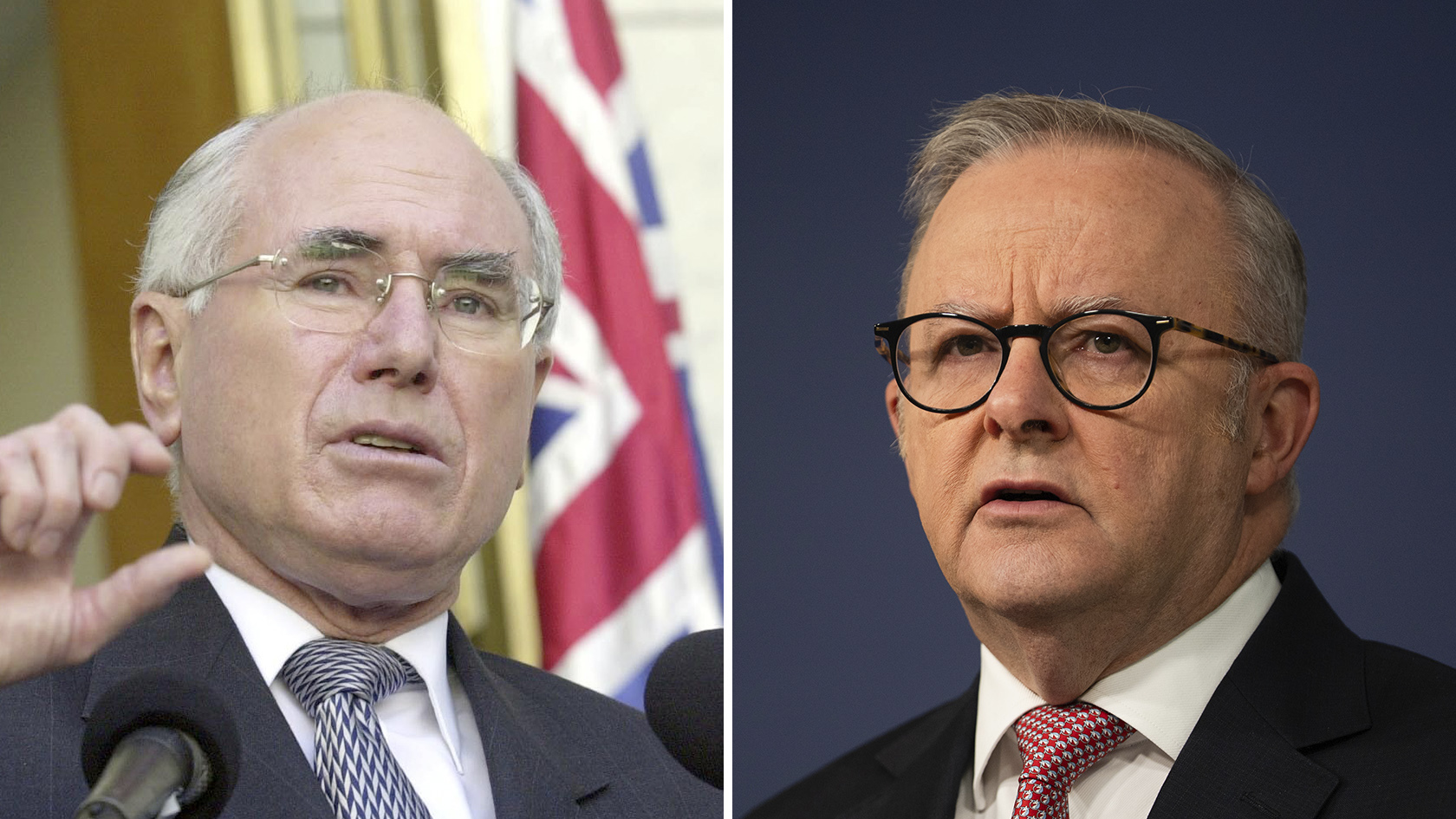 Anthony Albanese transforms into Deputy Sheriff John Howard